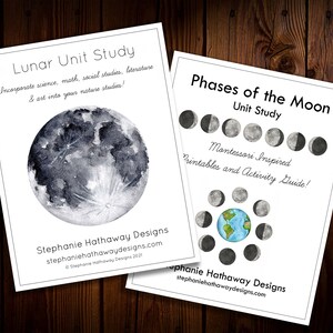 Moon Phases and Lunar Unit Study BUNDLE - Etsy