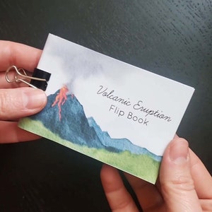 Volcanic Eruption Flip Book - Etsy