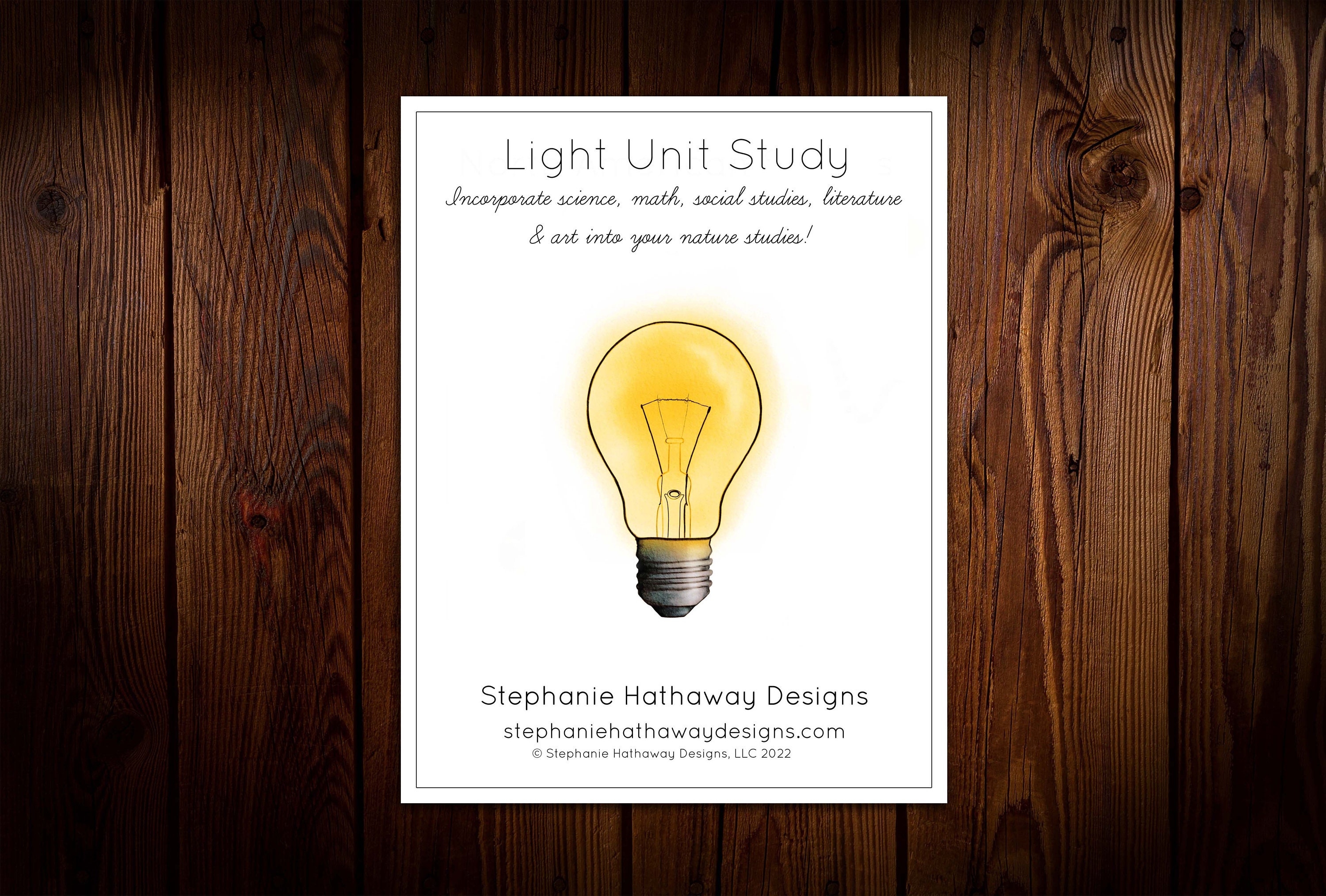 Light Unit Study | Etsy