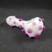 White Frit Pipe / Royal Jelly Purple Lumpy Glass / Smoking Bowl - Etsy