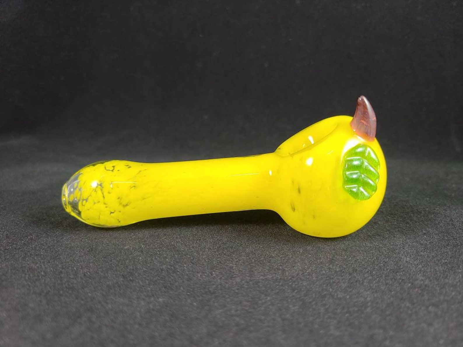 Lemon Pipe / Fruit Glass / Yellow Frit Glass / Glass Smoking - Etsy