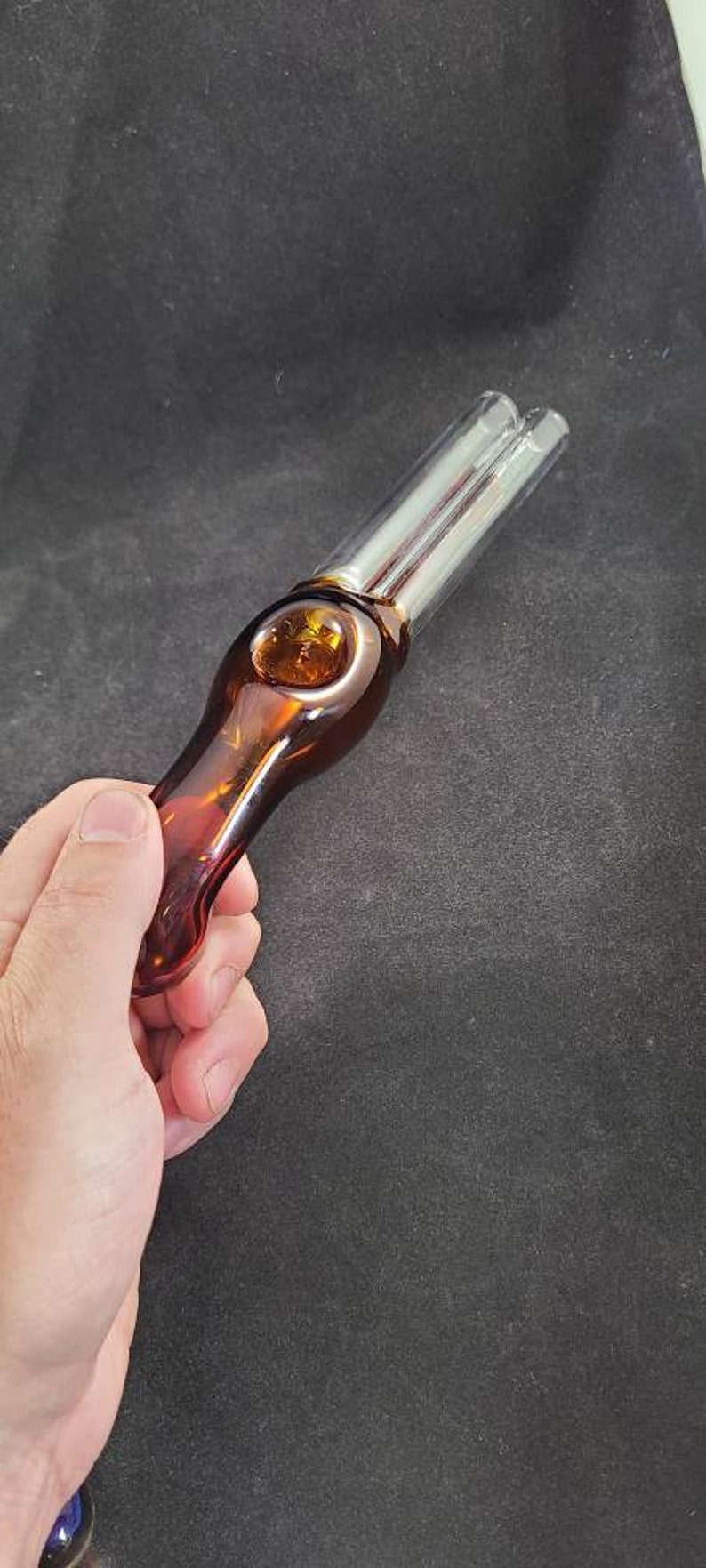 Double Barrel Shotgun Pipe / Glass Smoking Bowl / Glass Gun / - Etsy