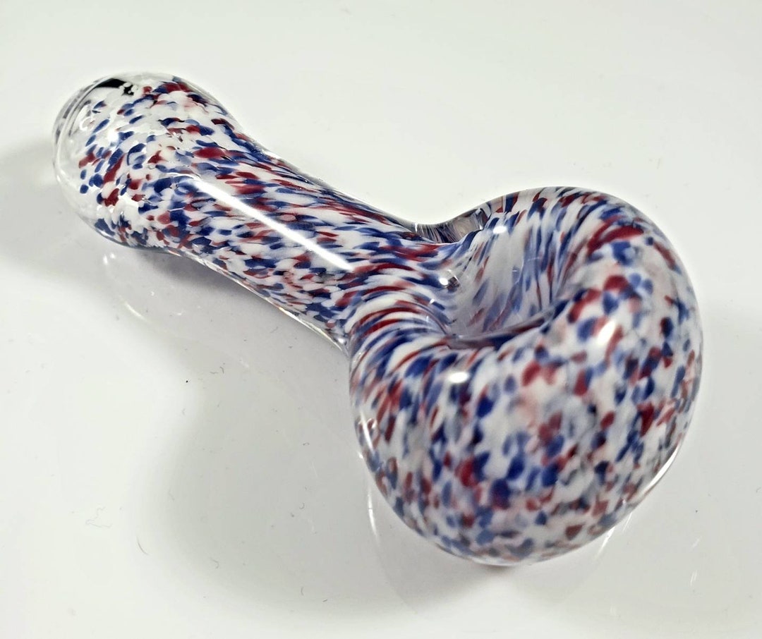 Football Glass Pipe / Buffalo / NY / Frit Glass Pipe / Smoking Bowl ...