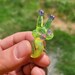 Alien Hand Glass Pendant / Space Jewelry / Peace / Glass Art / Alien ...