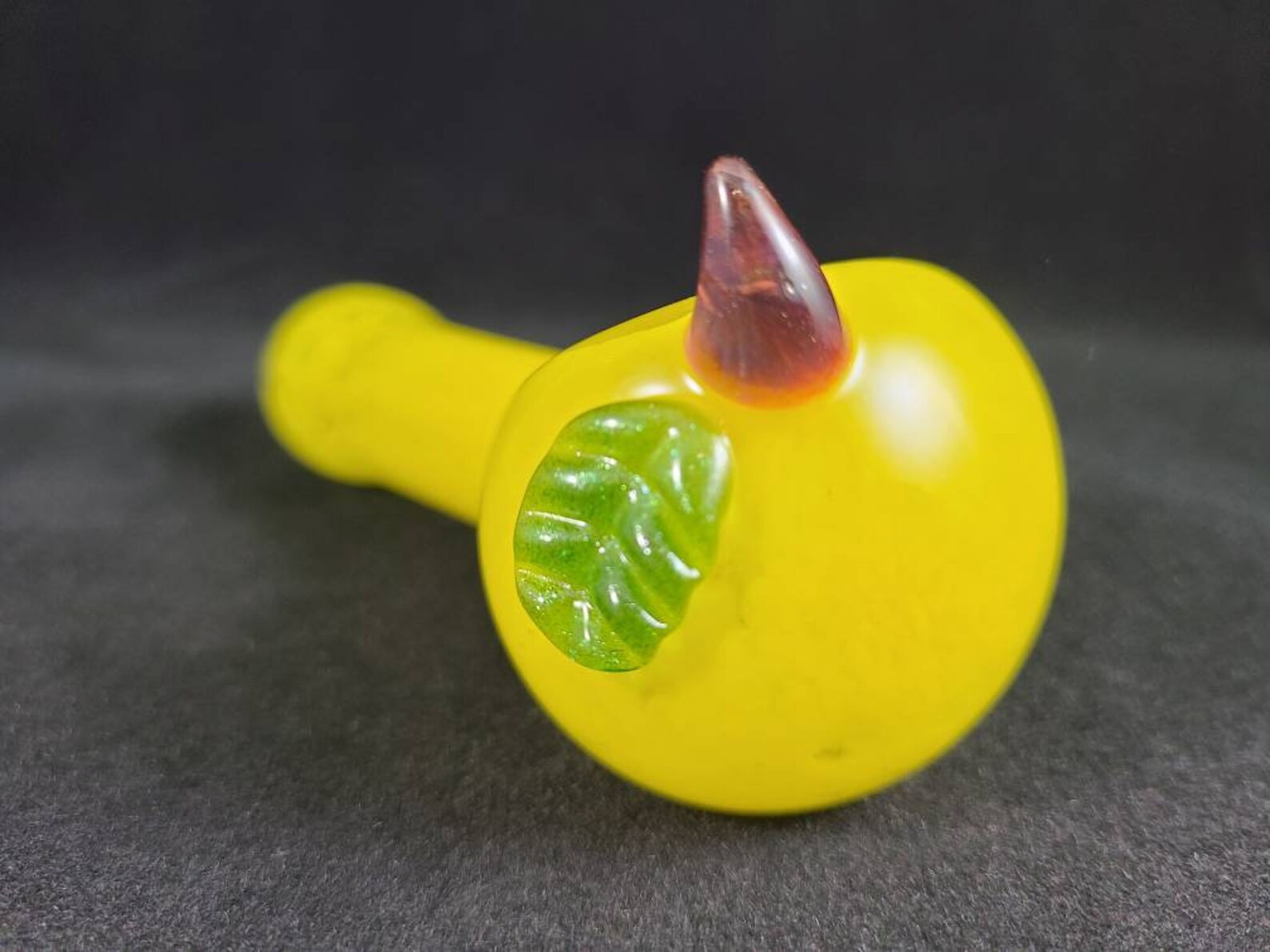 Lemon Pipe / Fruit Glass / Yellow Frit Glass / Glass Smoking - Etsy
