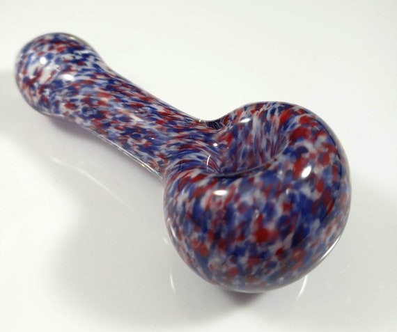 Football Glass Pipe / NY / NYC / Frit Glass Pipe / Smoking | Etsy