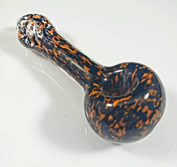 Football Glass Pipe / Cleveland/ Ohio / Frit Glass Pipe / - Etsy