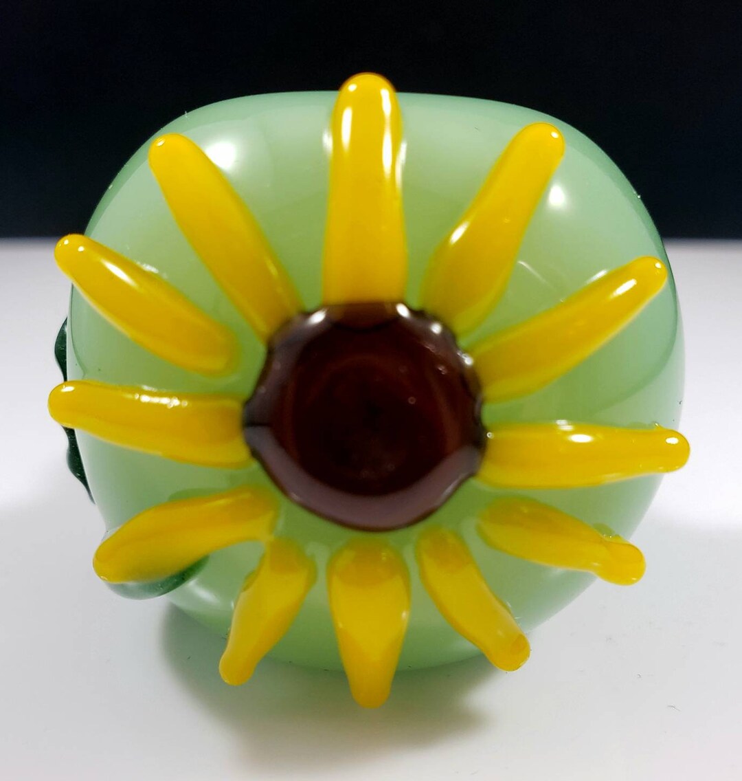Sunflower Glass Pipe / Sunflower Bowl / Glass Pipe / Smoking Bowl ...