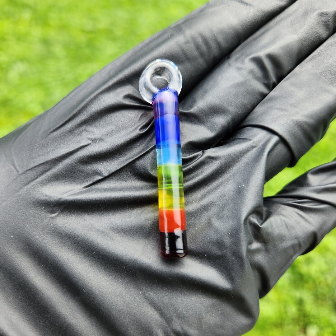 Rainbow Chakra Totem Necklace / Glass Pendant / Glass Jewelry / Horse ...