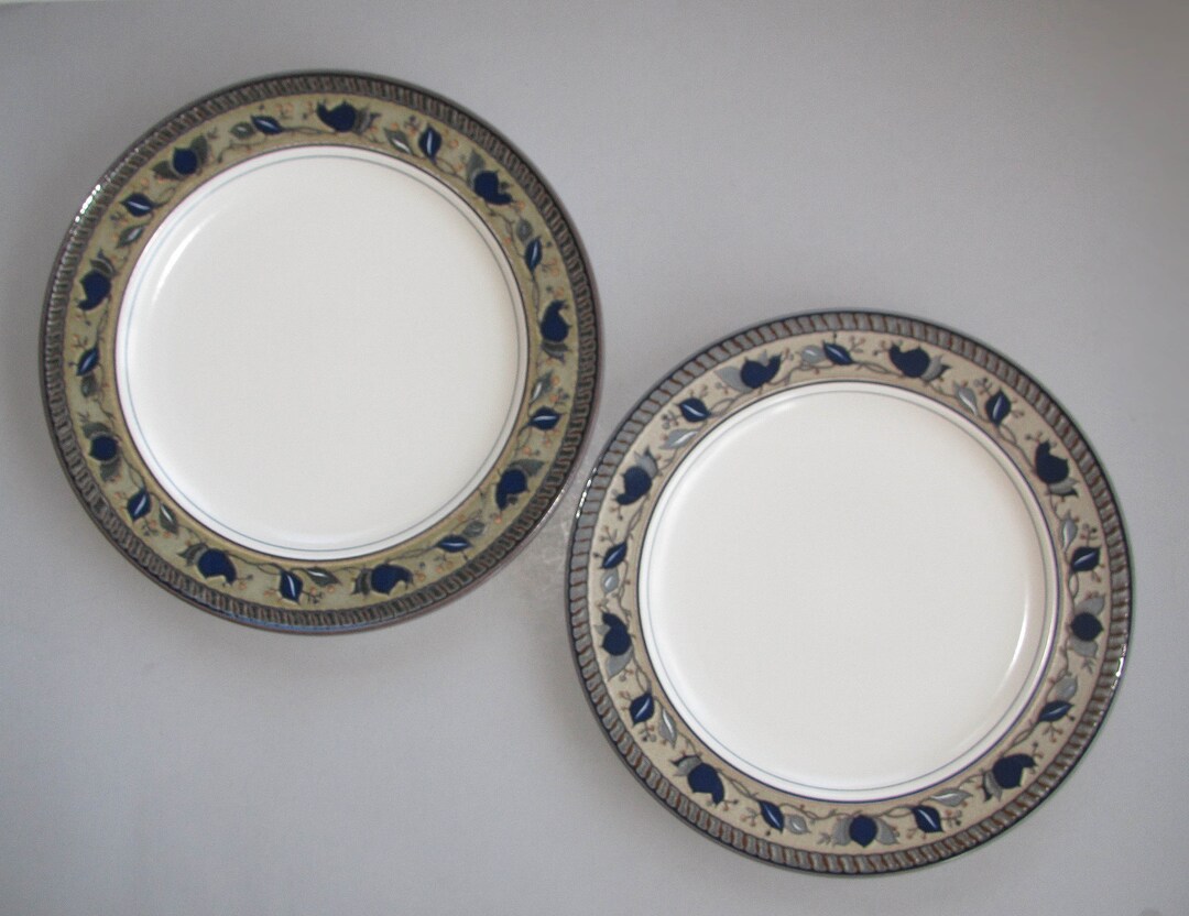 Mikasa arabella Intaglio Dinnerware Two 12 5/8 Serving Platters Chop ...