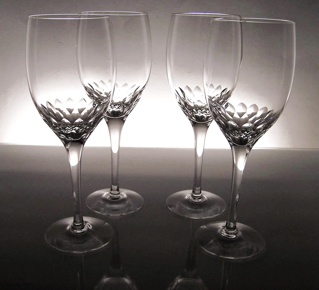 Orrefors Prelude 7 3/8" Claret Wine Glasses - Set of 4 - Elegant ...