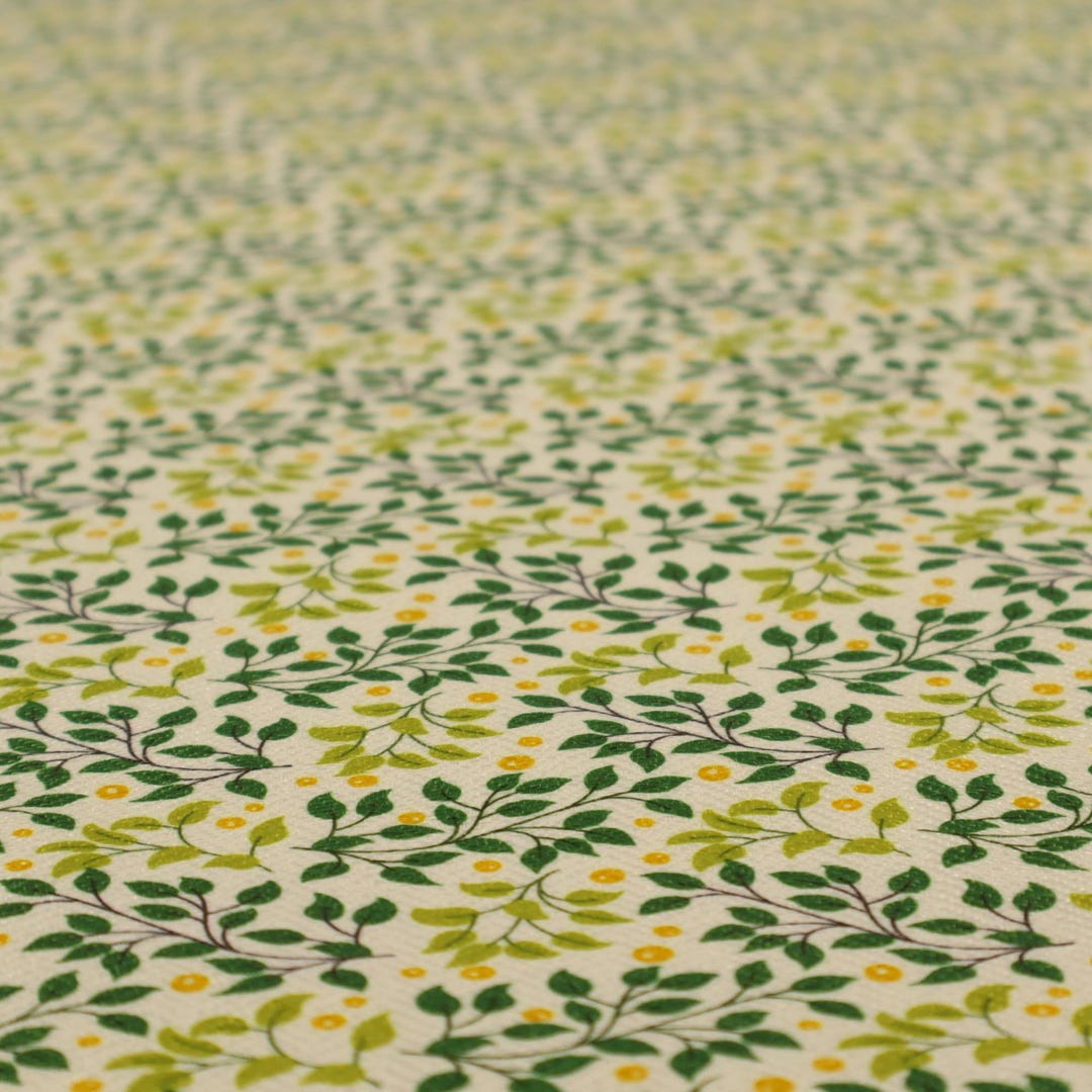 Willow Leaf Upholstery Fabric Curtains Furniture Furnishing Green ...