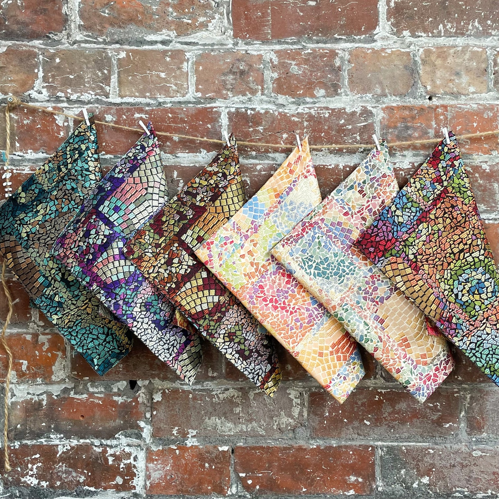 Stunning Stain Glass Mosaic Effect Upholstery Fabric for - Etsy UK