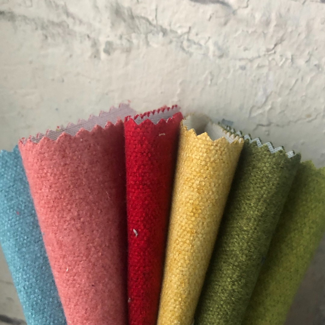 Fire Treated Soft Wool Style Felt Chenille Fabrics for Upholstery ...