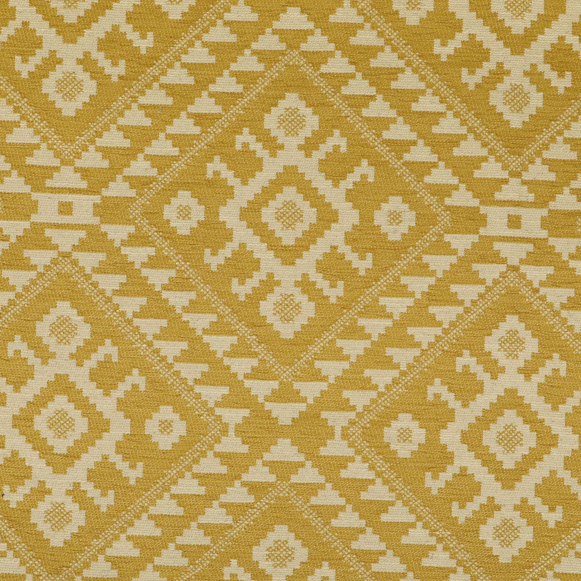 New Designer Modern Quality Yellow Cream Aztec Geometric Pattern ...