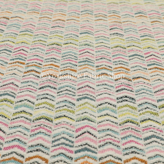 New Modern Multi Colour Small Chevron Pattern Woven Quality | Etsy