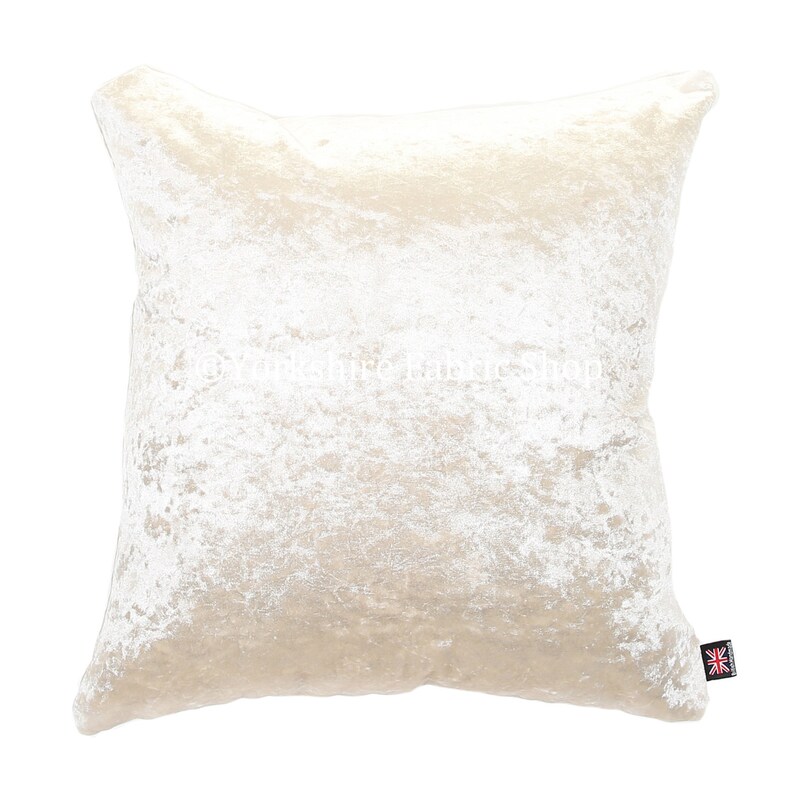 Luxury Crushed Velvet Cream Ivory Fabric Cover & Filling | Etsy