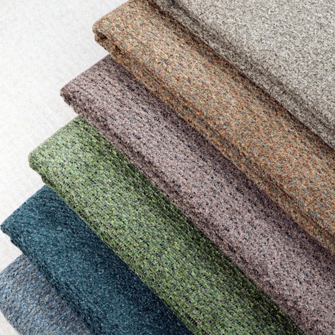 Soft Textured Upholstery Fabric Chenille Furnishing Curtains Cushions ...