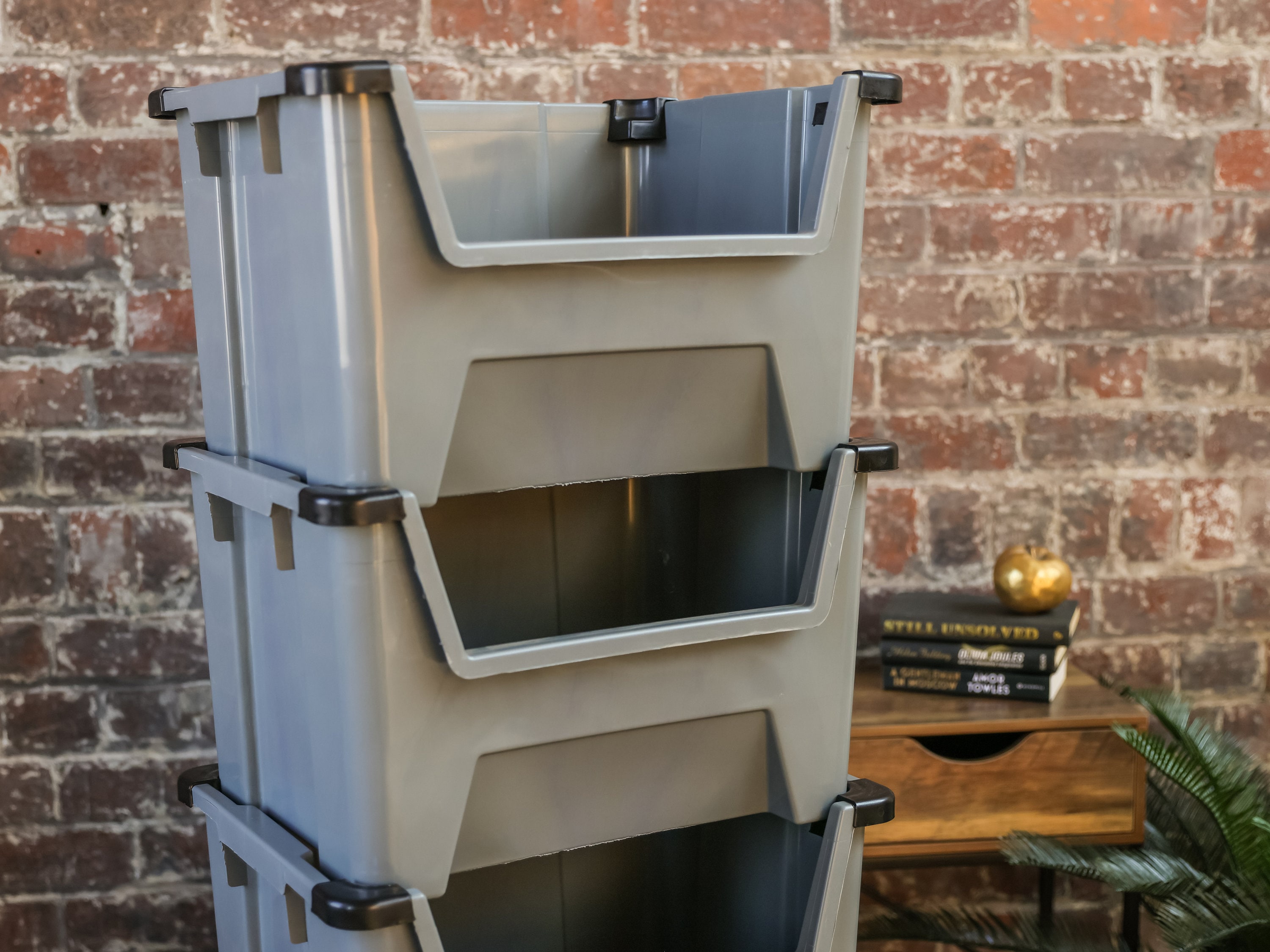 5 x New Grey Plastic Order Picking Storage Boxes Scooped Front | Etsy