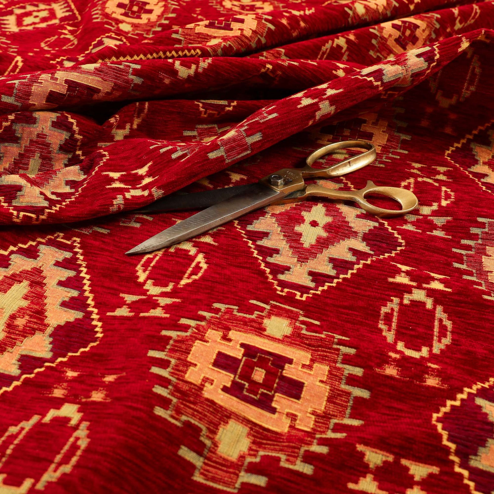Heavyweight Traditional Kilim Aztec Red Pattern Upholstery - Etsy
