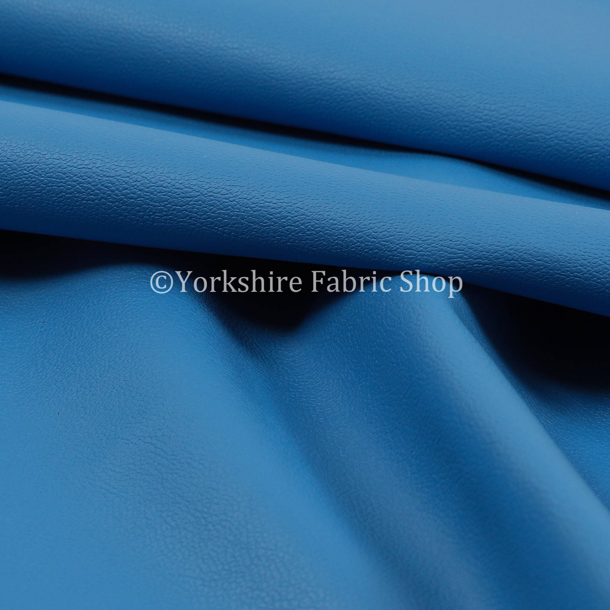 Light Weight Durable Vinyl Blue Faux Leather Upholstery | Etsy