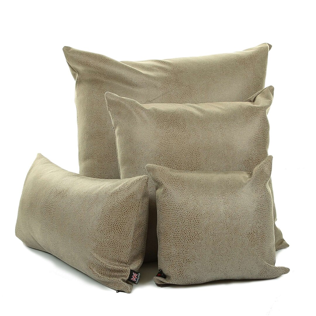 New Snake Python Skin Pattern Soft Suede Leatherette Fabric Cushion in ...