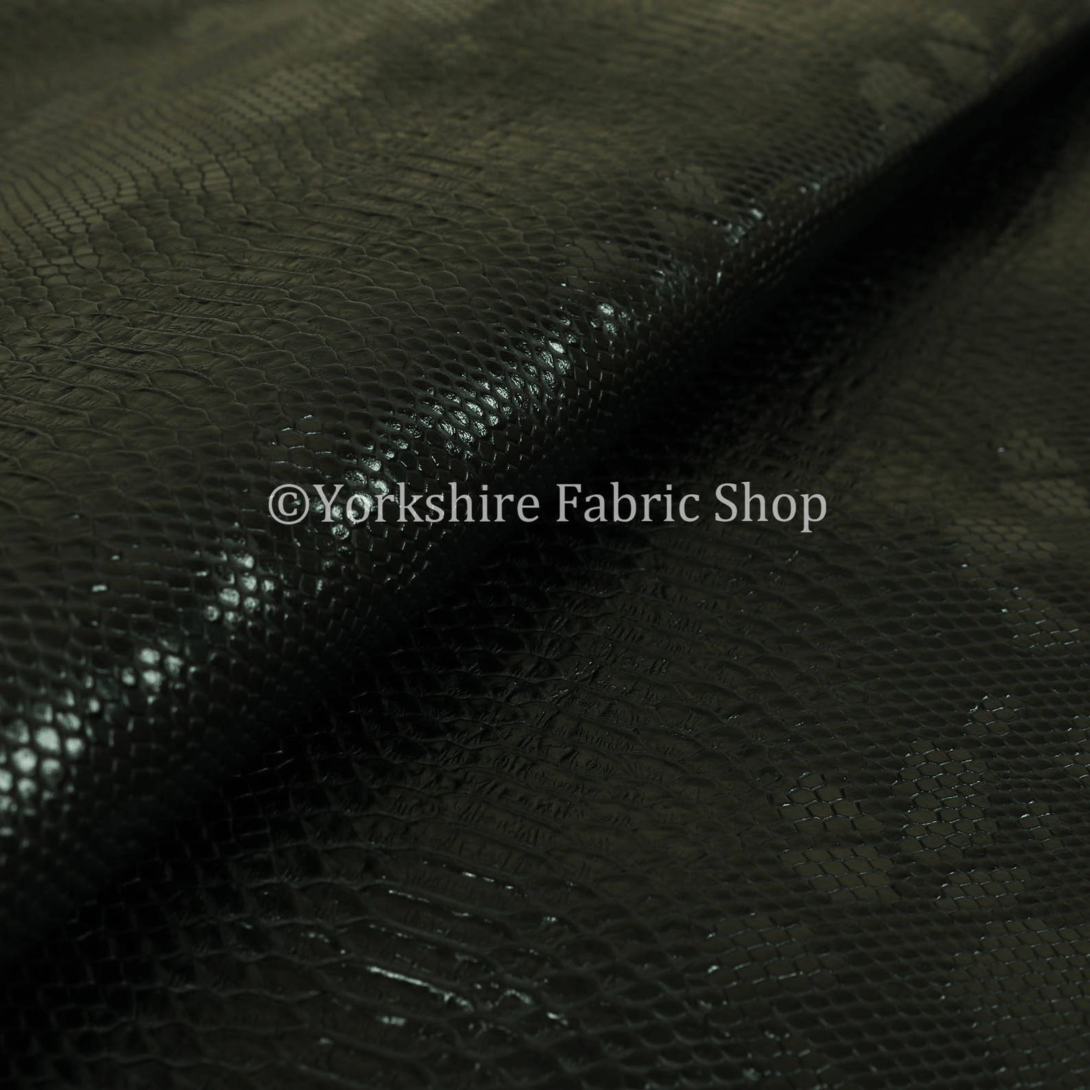 Designer Embossed Snake Animal Textured Black Faux Leather | Etsy