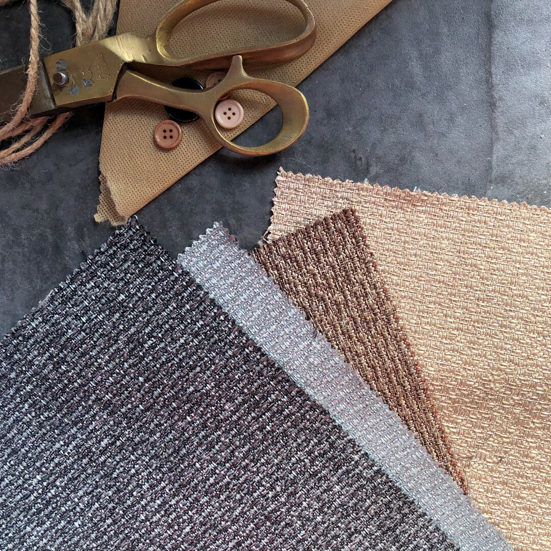 Fire Treated Plain & Simple Hopsack Textured Upholstery Fabric for ...