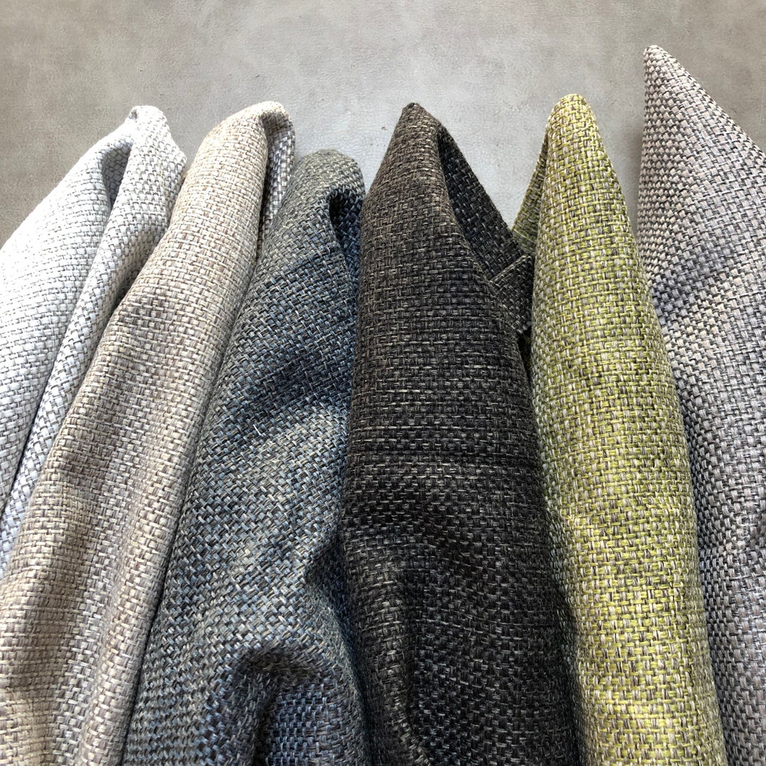 Thick Hopsack Basket Weave Fabric for Upholstery, Blinds, Cushions ...