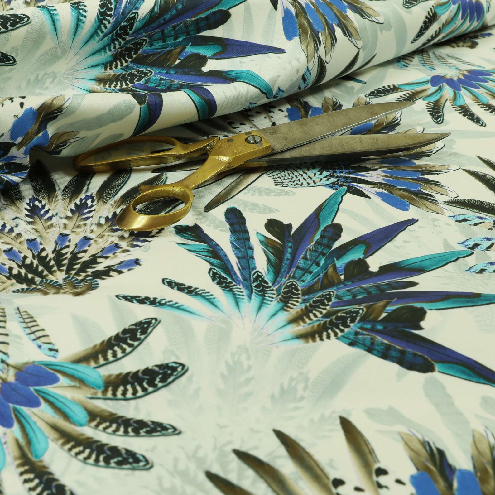 Turquoise Blue Native American Pattern Colourful Velour Velvet ...