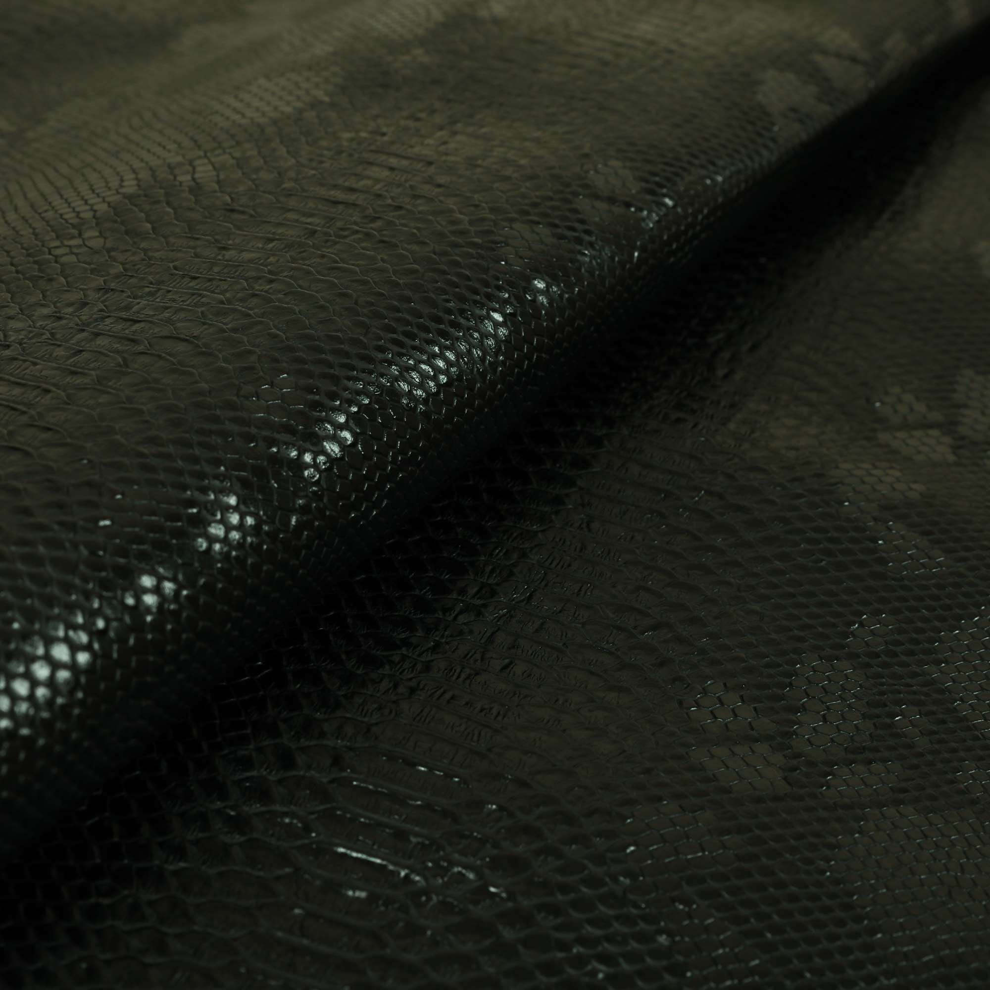 Designer Embossed Snake Animal Textured Black Faux Leather - Etsy UK