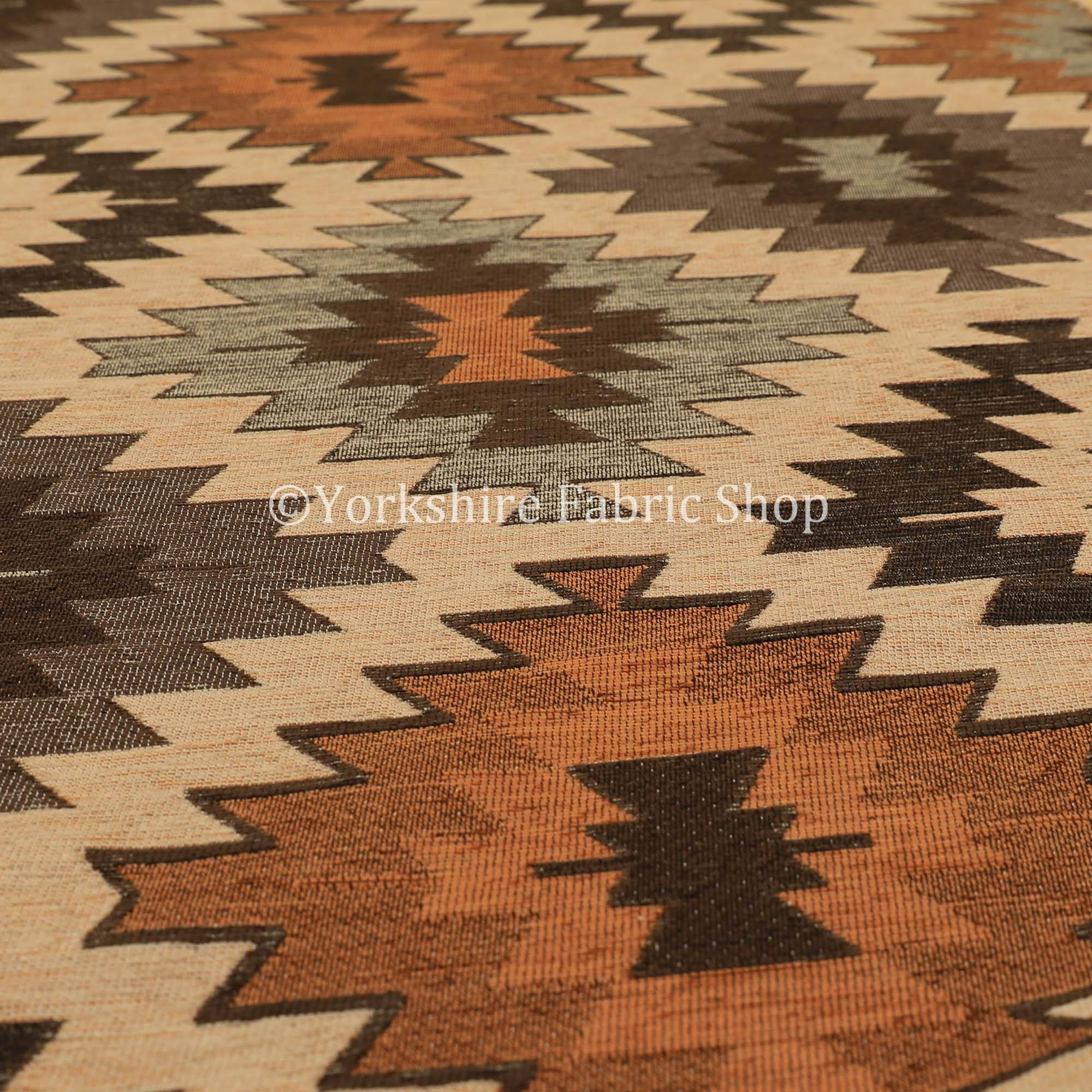 Traditional Kilim Aztec Inspired Pattern Orange Brown Colour - Etsy