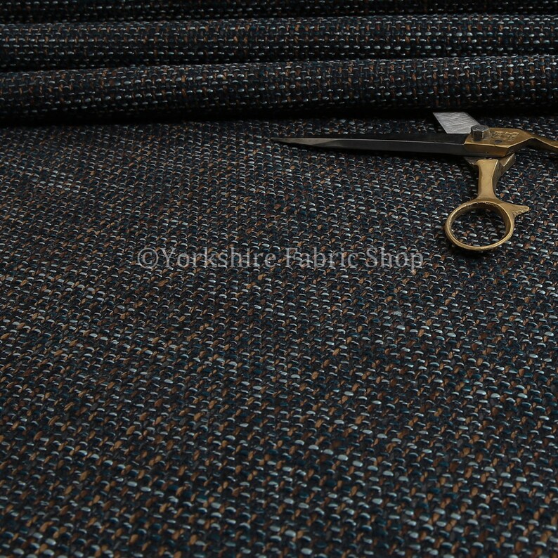 Quality Thick Durable Weave Hopsack Upholstery Fabric Blue | Etsy