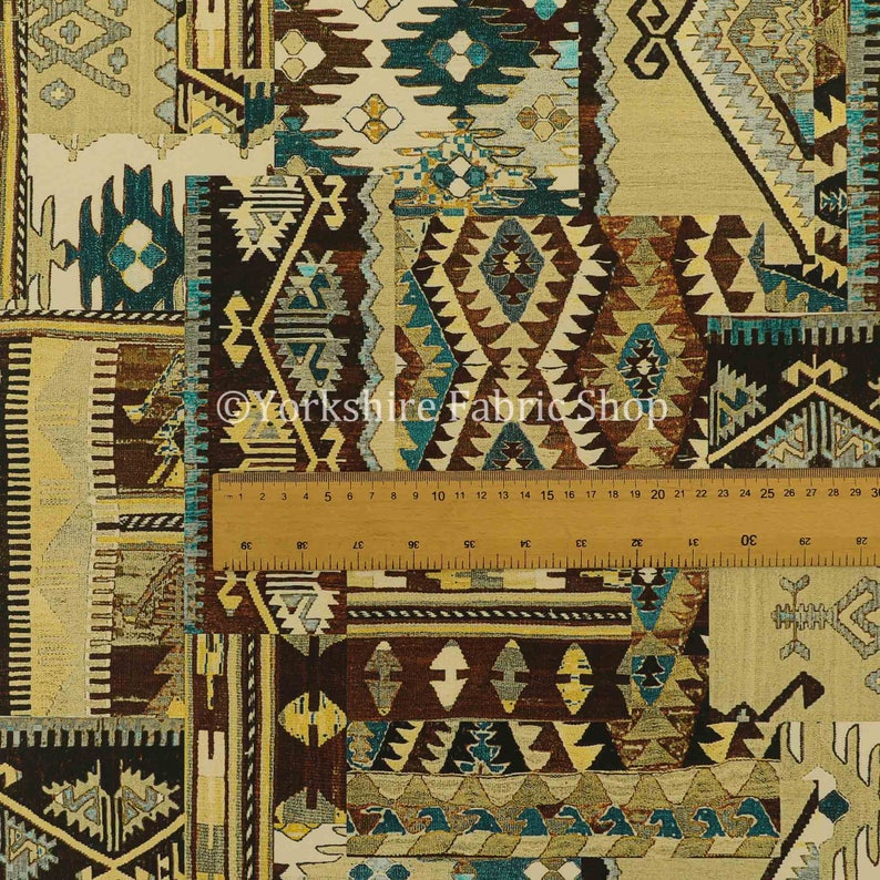 Tribal Old Aztec Theme Patch Pattern Velour Printed Velvet | Etsy