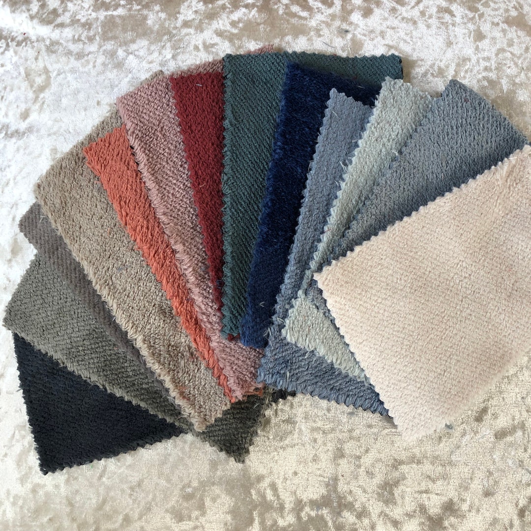 Ultra Soft Deep Pile Plain Velvet Upholstery Fabric for Curtains, Sofas ...