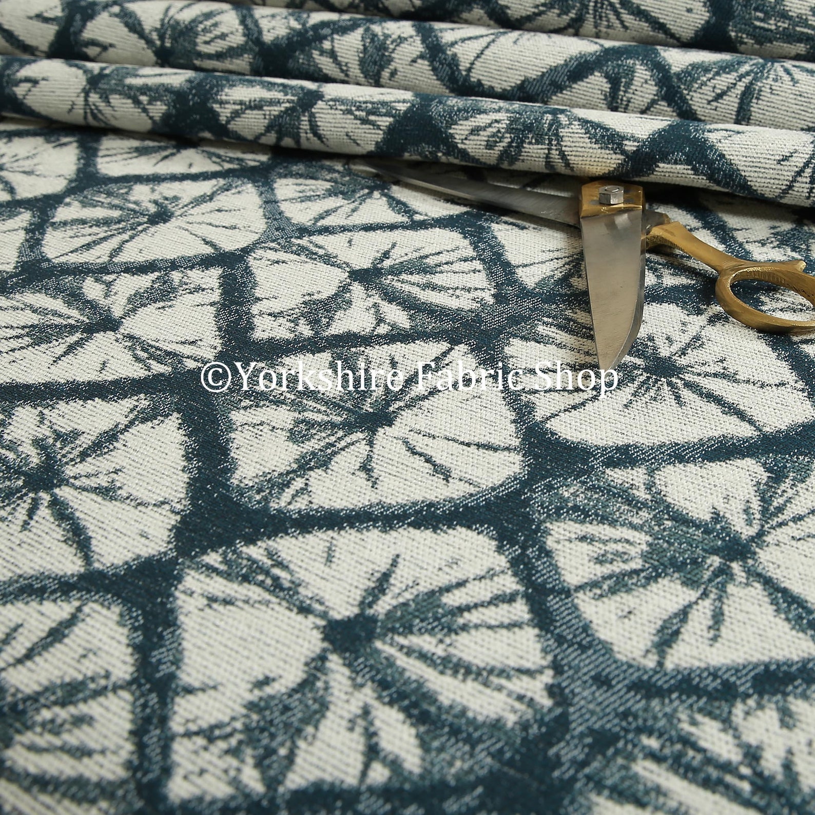 New Geometric Stone Marble Pattern Cream Blue Colour Chenille - Etsy