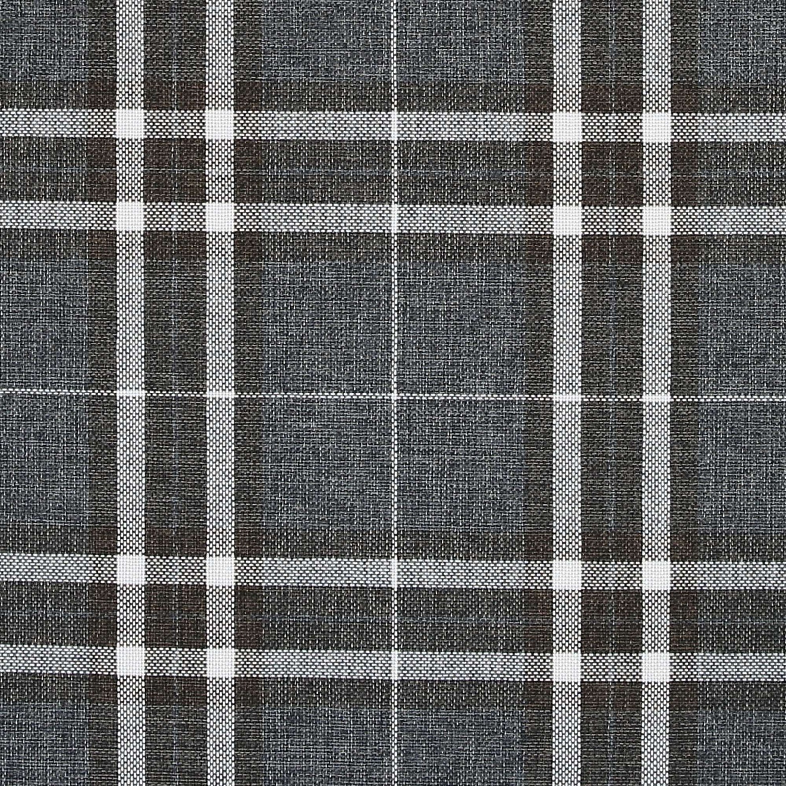 Scottish Theme Tartan Plaid Pattern Chenille Dark Grey Upholstery ...