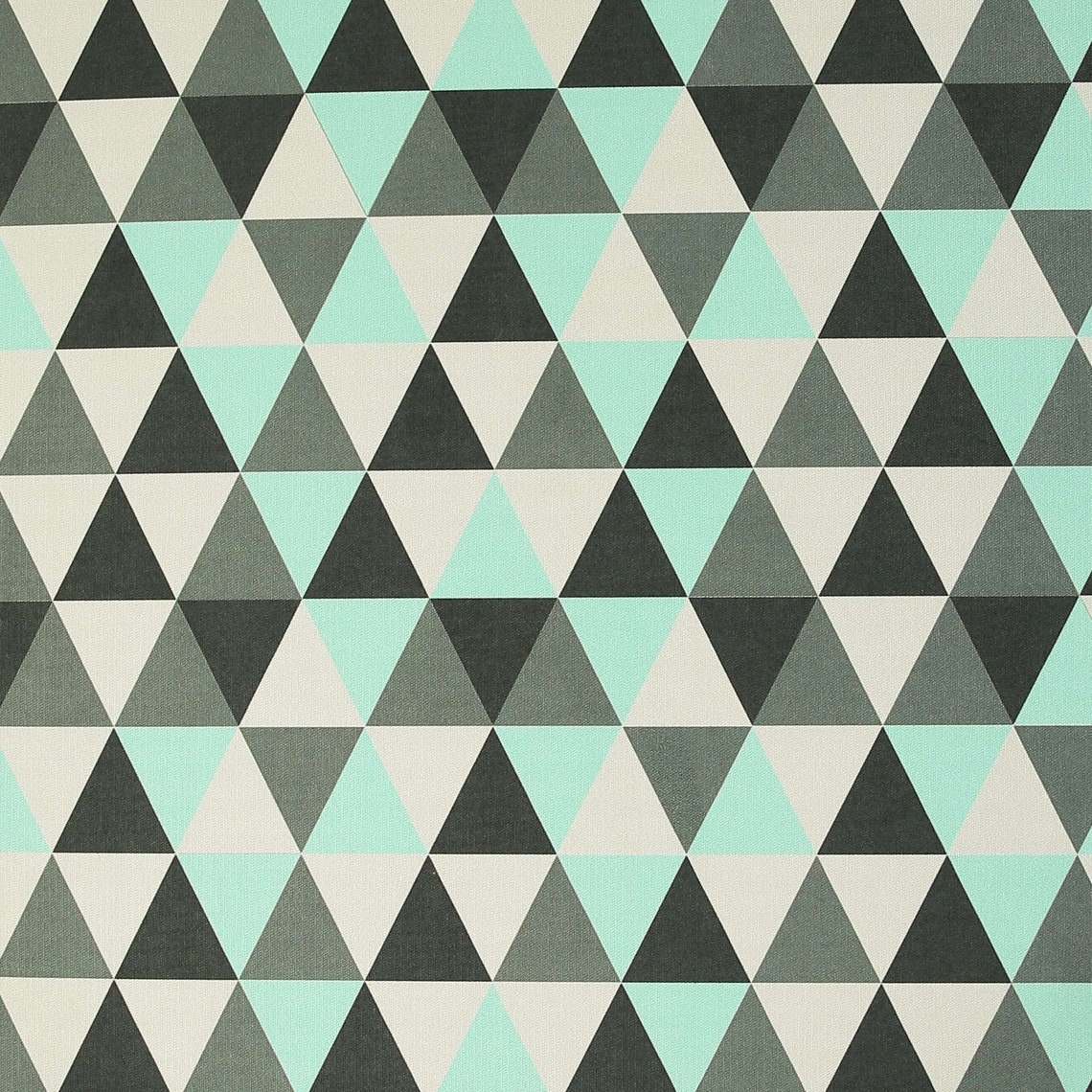 New Modern Geometric Triangle Pattern Teal Grey White Colour Soft ...