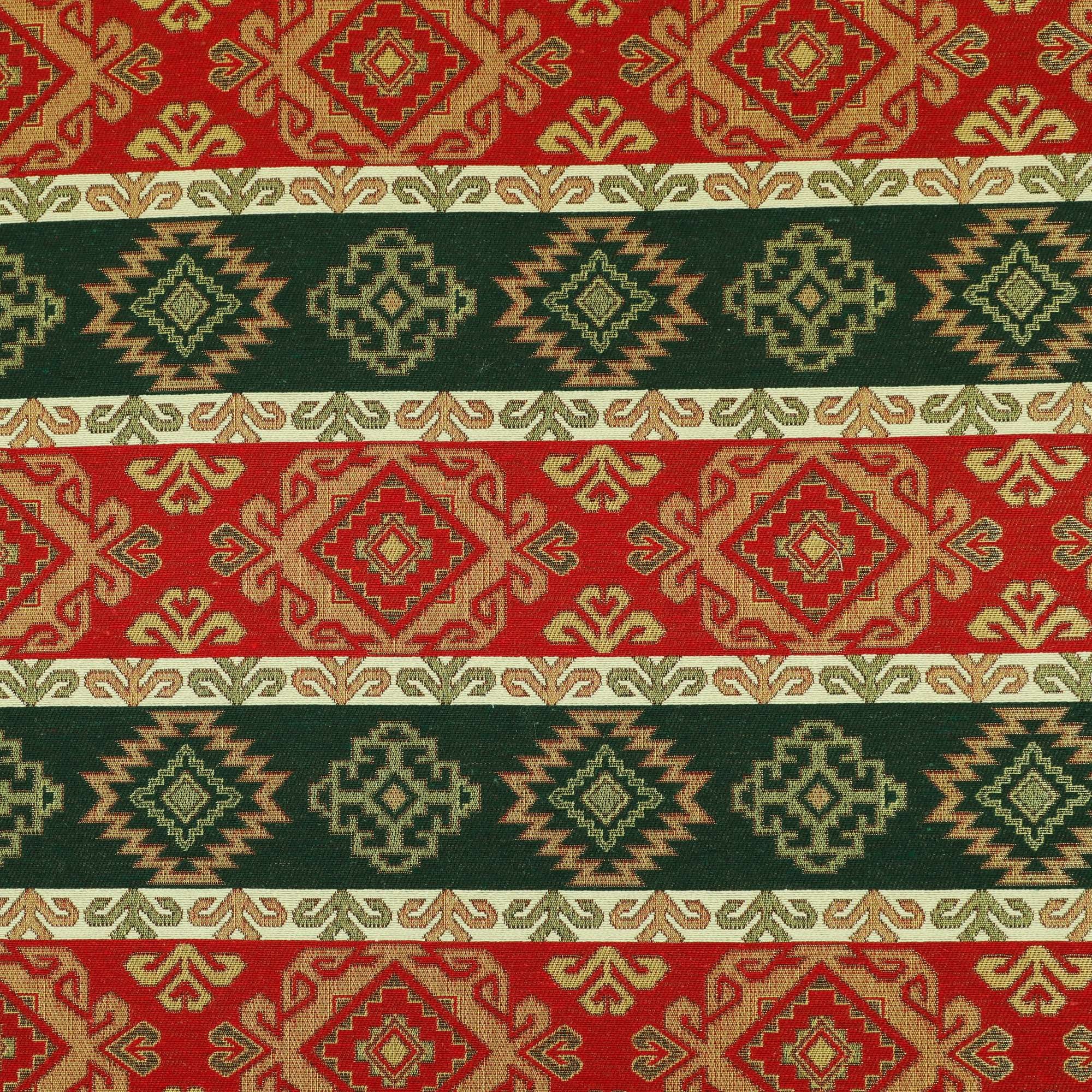 Red Green Lightweight Curtain Furnishing Fabric Traditional - Etsy UK
