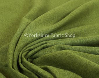 Green Wool Fabric | Etsy