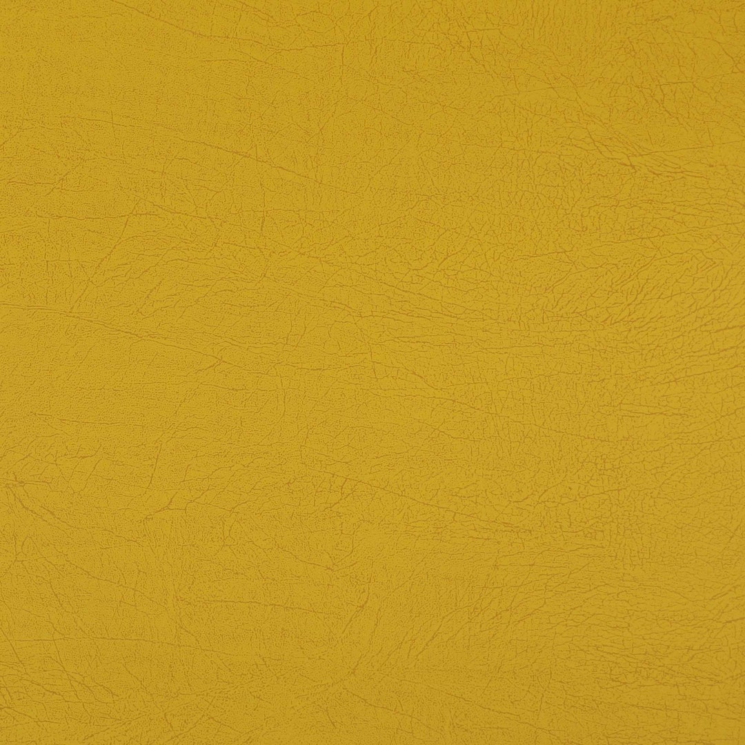 Soft Clay Feel Smooth Aged Effect Leather Yellow Colour Vinyl ...