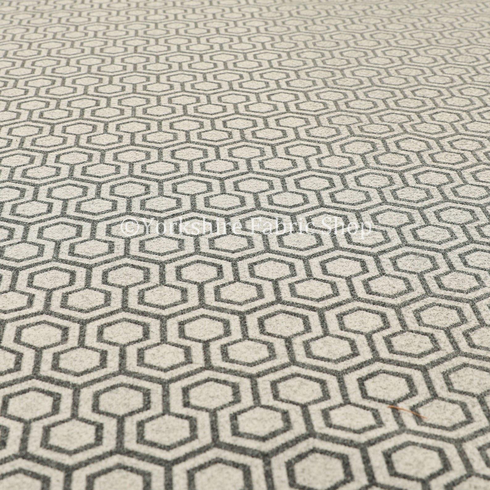 New Modern Geometric Hexagon Pattern Wool Textured Grey White - Etsy