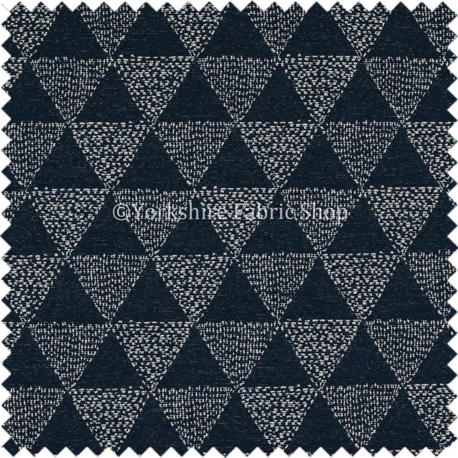 New Soft Quality Woven Modern Triangle Geometric Pattern Navy - Etsy