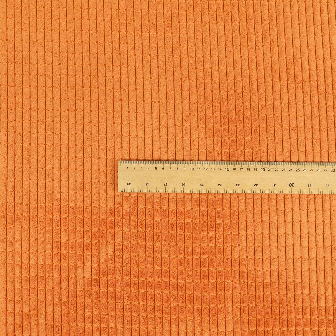New Quality Brick Effect Soft Cord Corduroy Fabric in Orange Colour ...