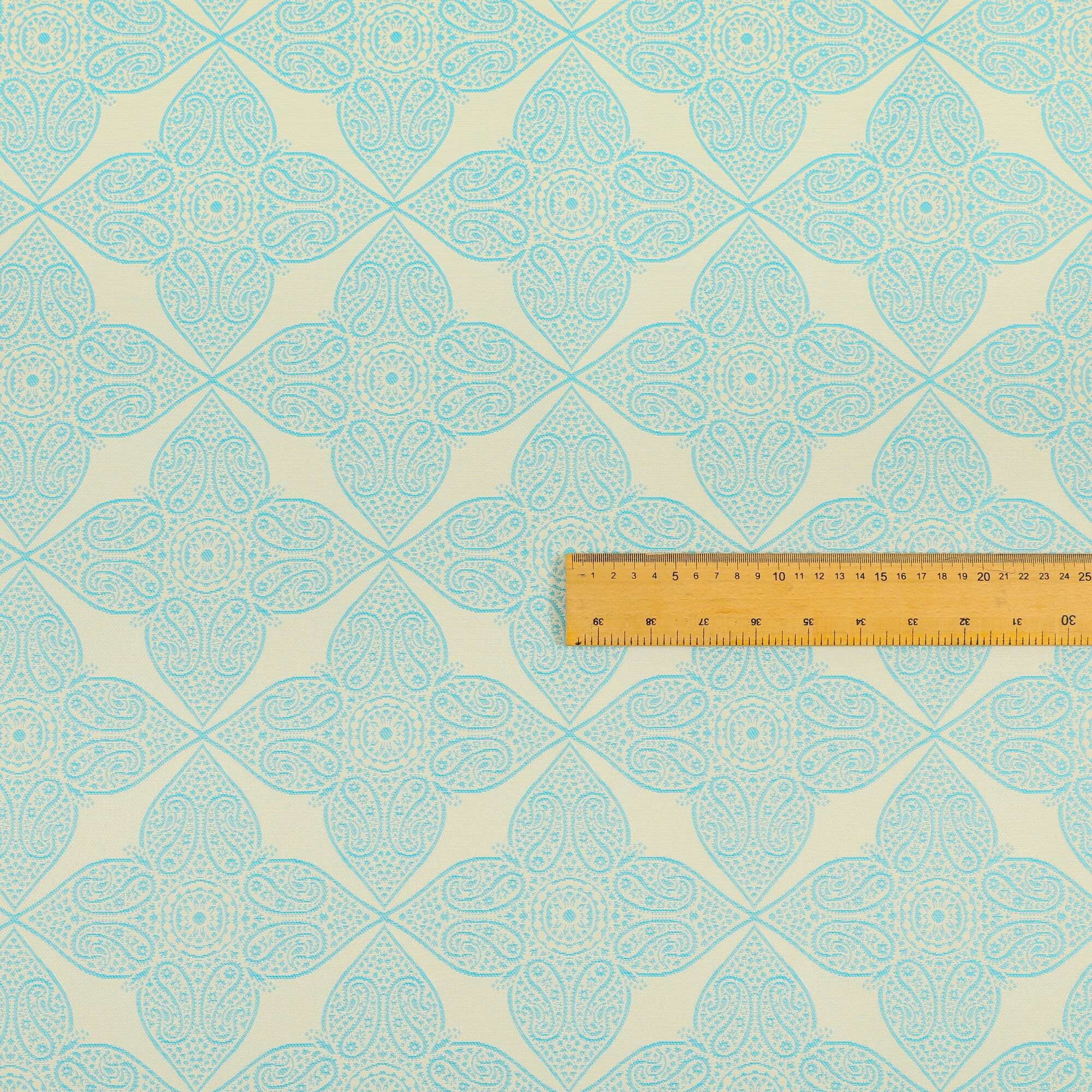 Lightweight Chenille Medallion Pattern Blue Colour Upholstery - Etsy