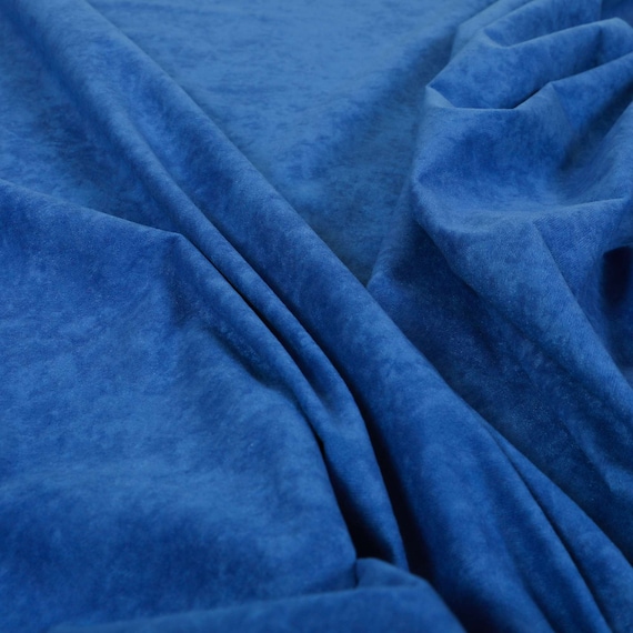 Soft Quality Modern Lightweight Low Pile Velvet Plain Cobalt Blue Curtain Upholstery Fabric Sold by the 1 Metres Fabric Etsy