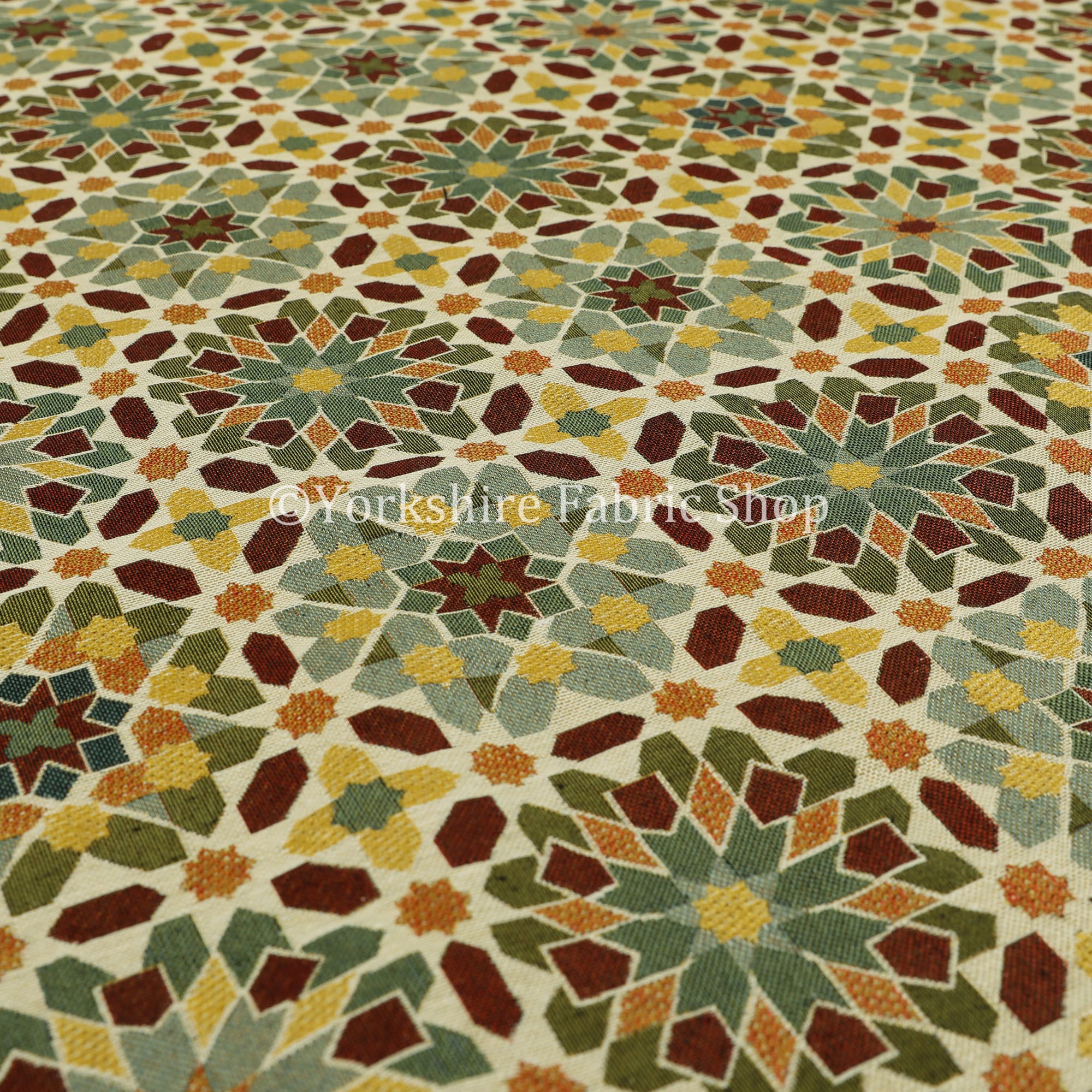 New Geometric Colourful Star Pattern Red Blue Green Jacquard - Etsy