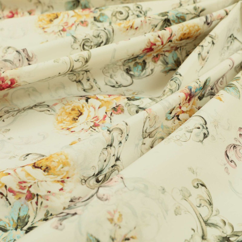 Modern Floral Fabric - Etsy