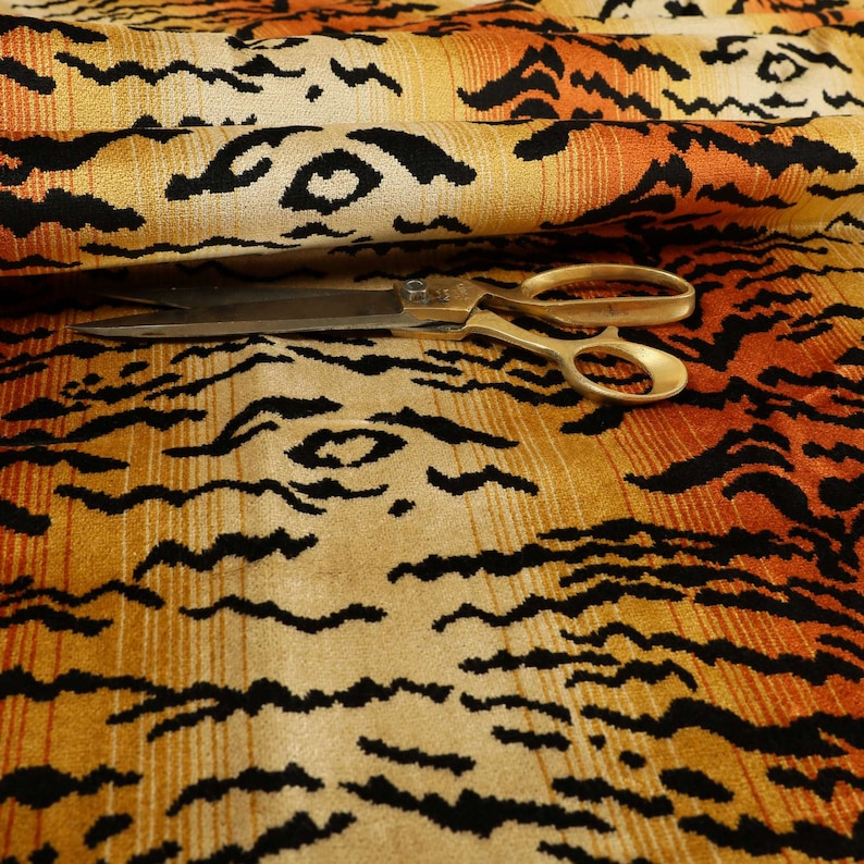 Orange Black Bengal Tiger Striped Animal Inspired Theme Pattern ...