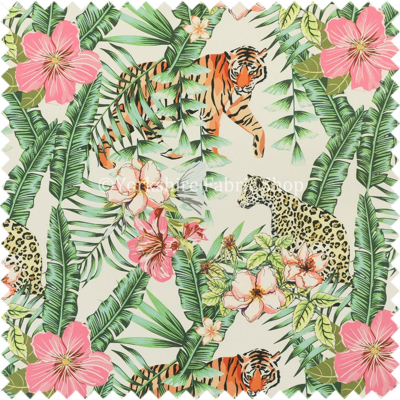 New Tiger Leopard Animal Jungle Wildlife Pattern Velour Velvet | Etsy